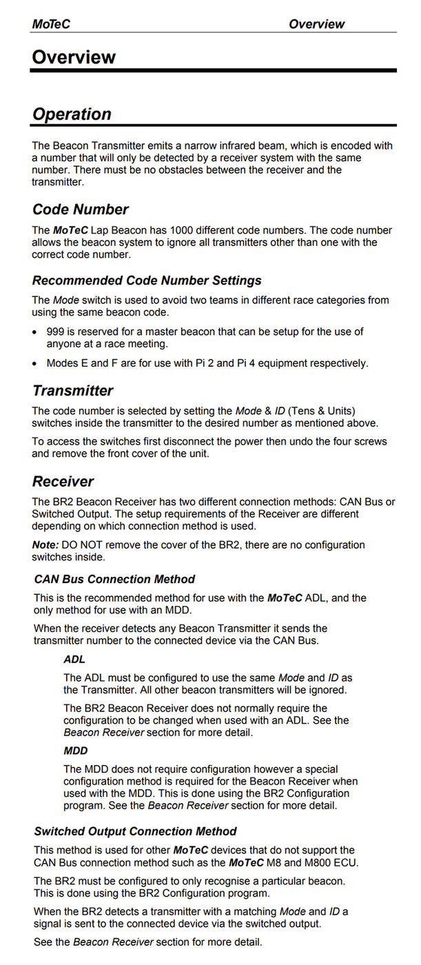 MoTeC BR2 Receiver — GSpeed